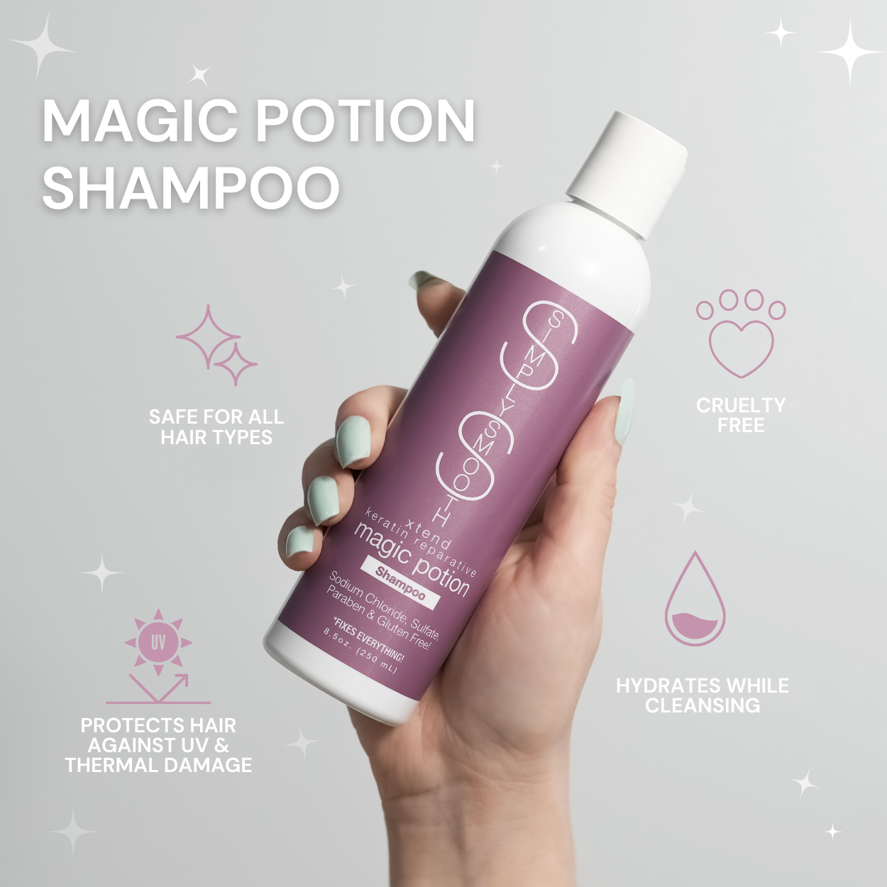 Keratin Reparative Shampoo And Magic Potion Cleanse Duo | American ...