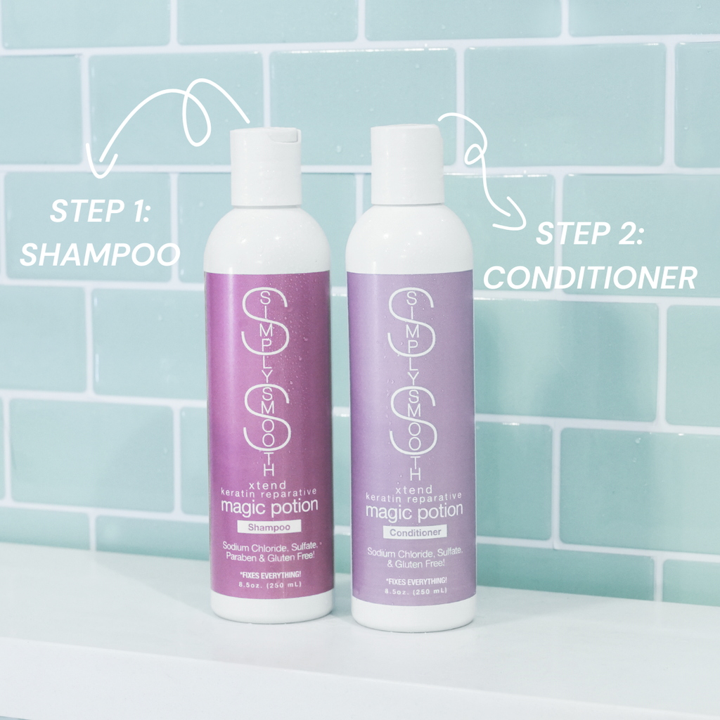 Keratin Reparative Shampoo And Magic Potion Cleanse Duo | American ...